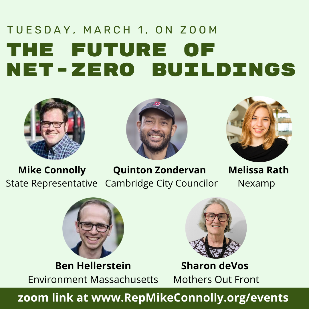 The future of net-zero buildings webinar - State Rep. Mike Connolly