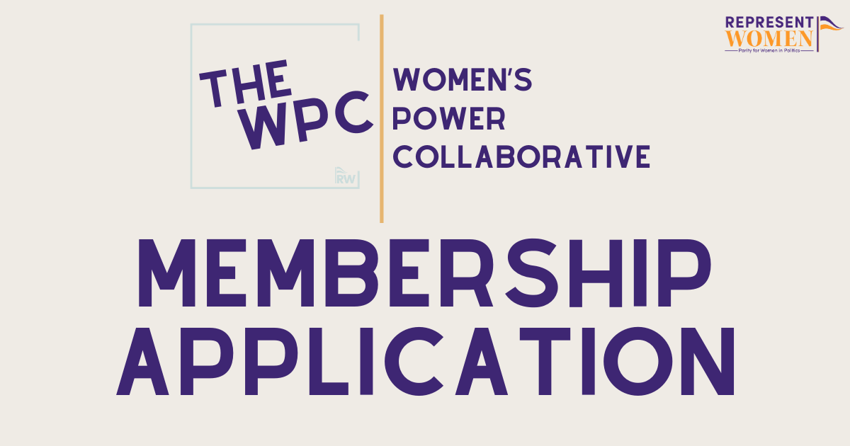 WPC Member Application - RepresentWomen