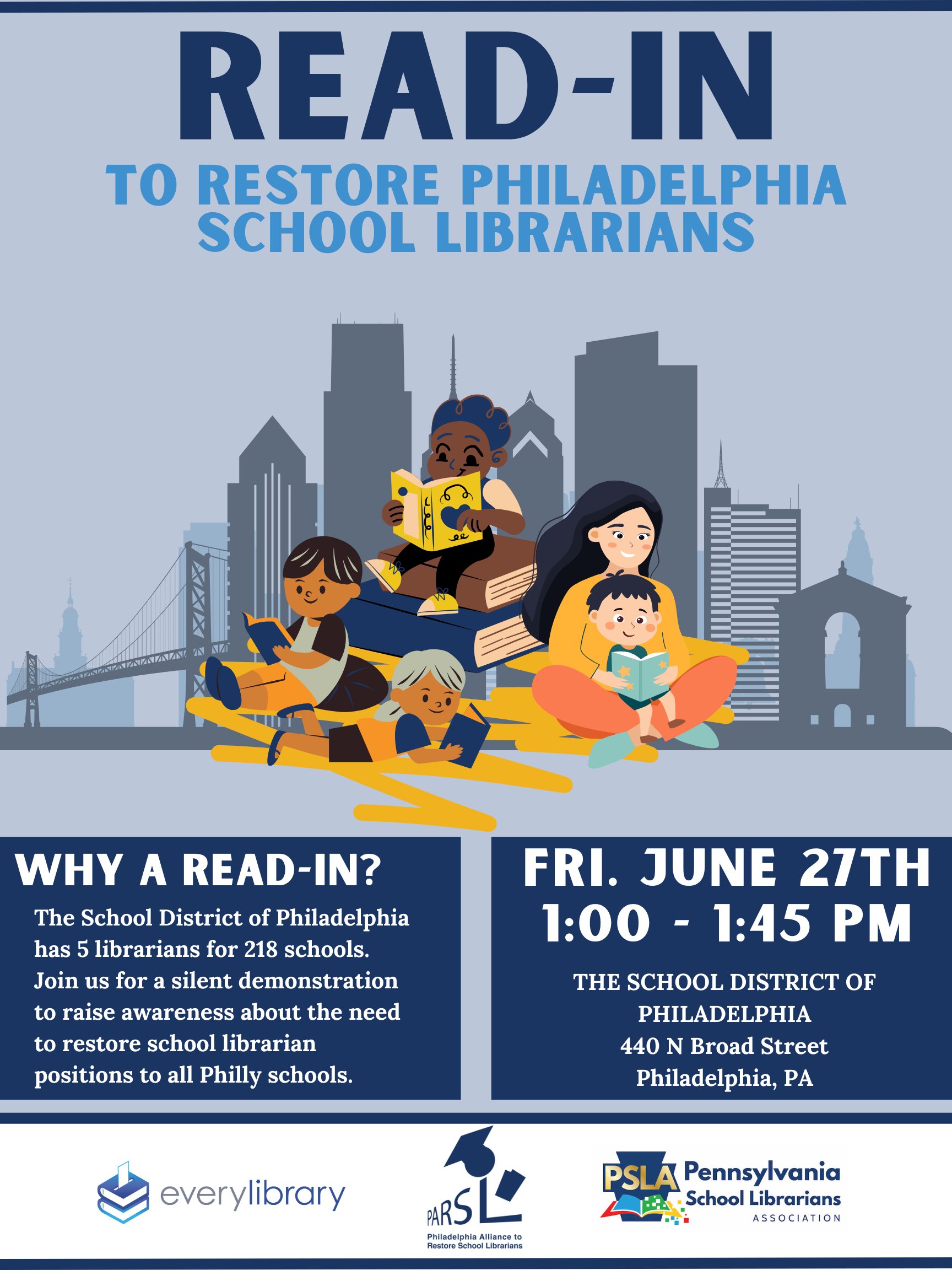 Read-In to Restore Philadelphia School Librarians - Philadelphia ...