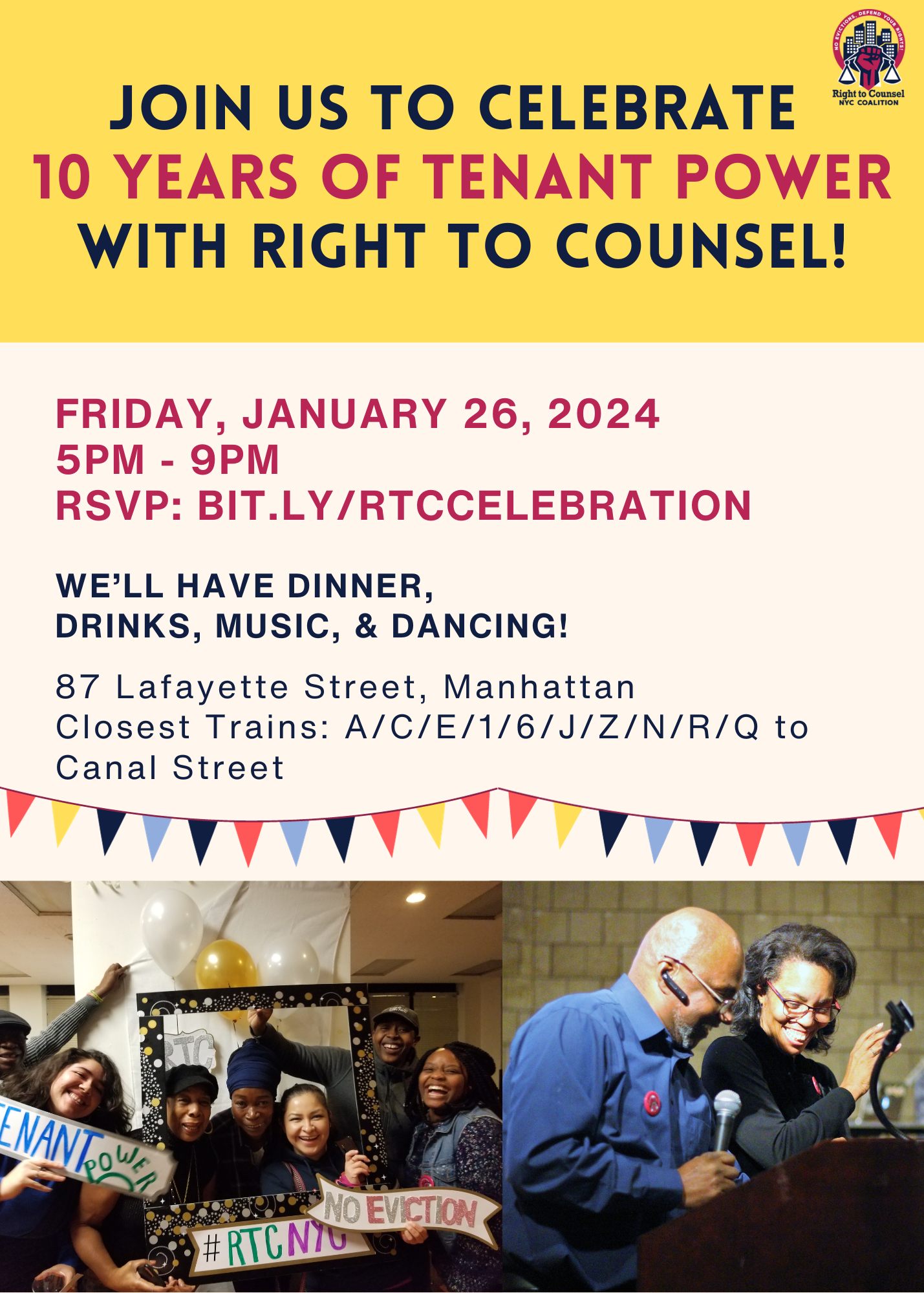 Celebrating 10 Years: RTC Party! - Right to Counsel NYC Coalition