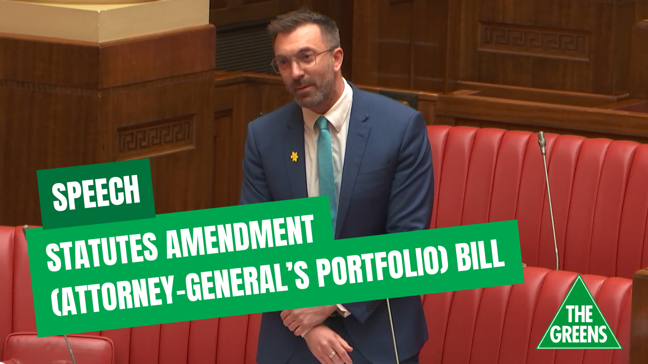 Statutes Amendment (Attorney-General's Portfolio) Bill - Robert Simms MLC