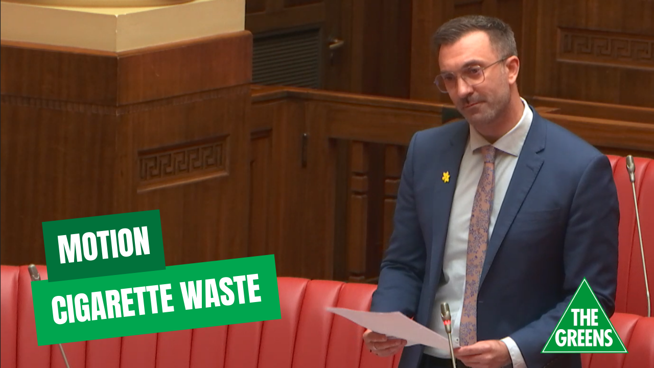 Motion: Cigarette Waste - Robert Simms MLC
