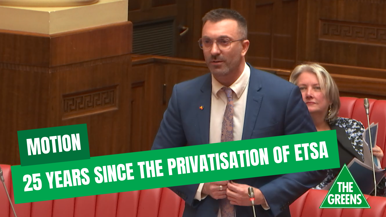 Motion: Electricity Privatisation - Robert Simms MLC