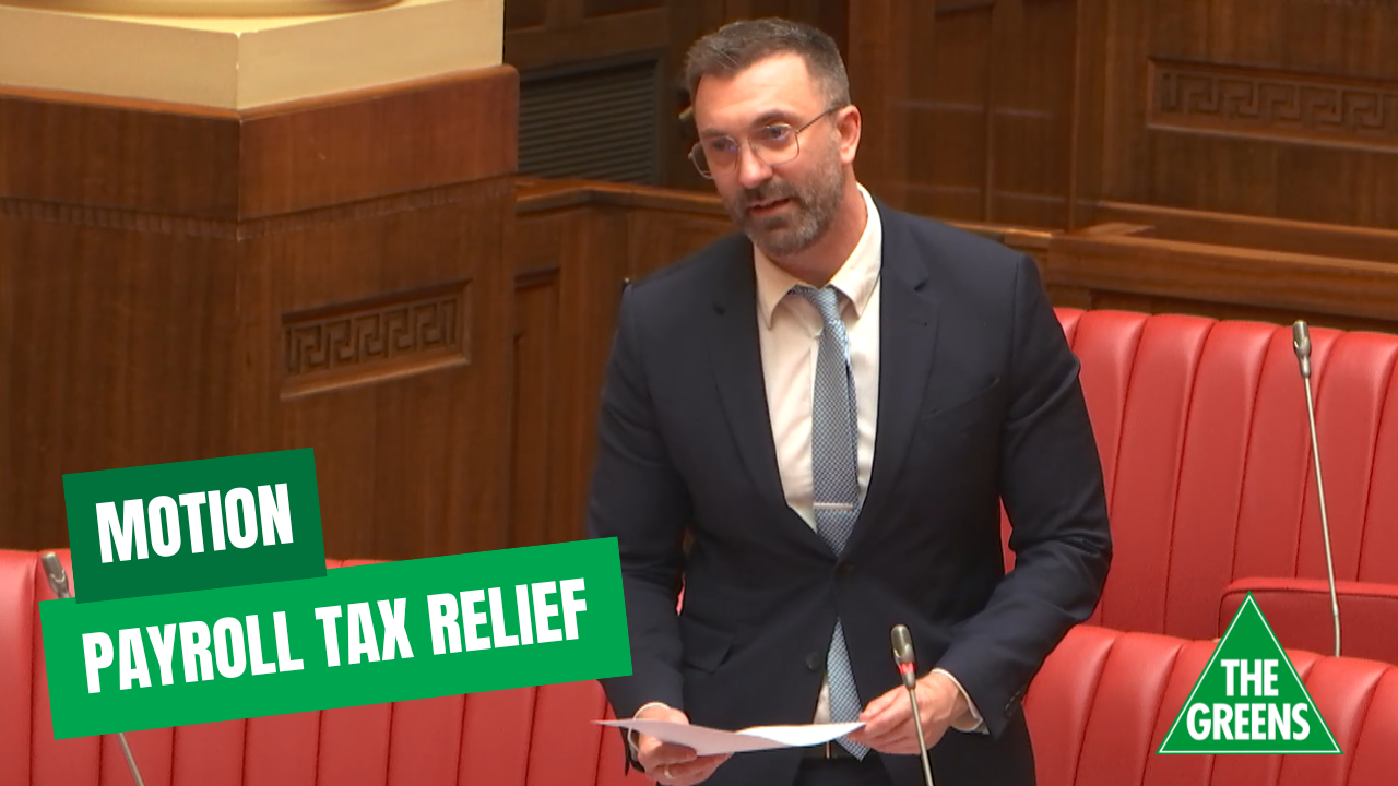 Motion: Payroll Tax Relief - Robert Simms MLC