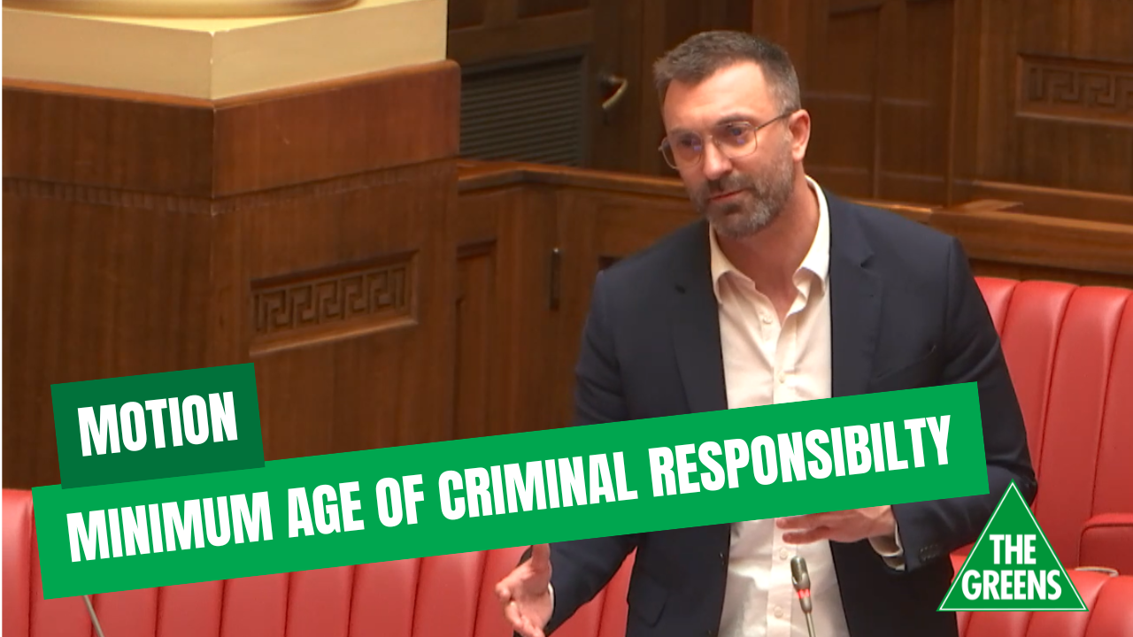 Motion: Minimum Age of Criminal Responsibility - Robert Simms MLC