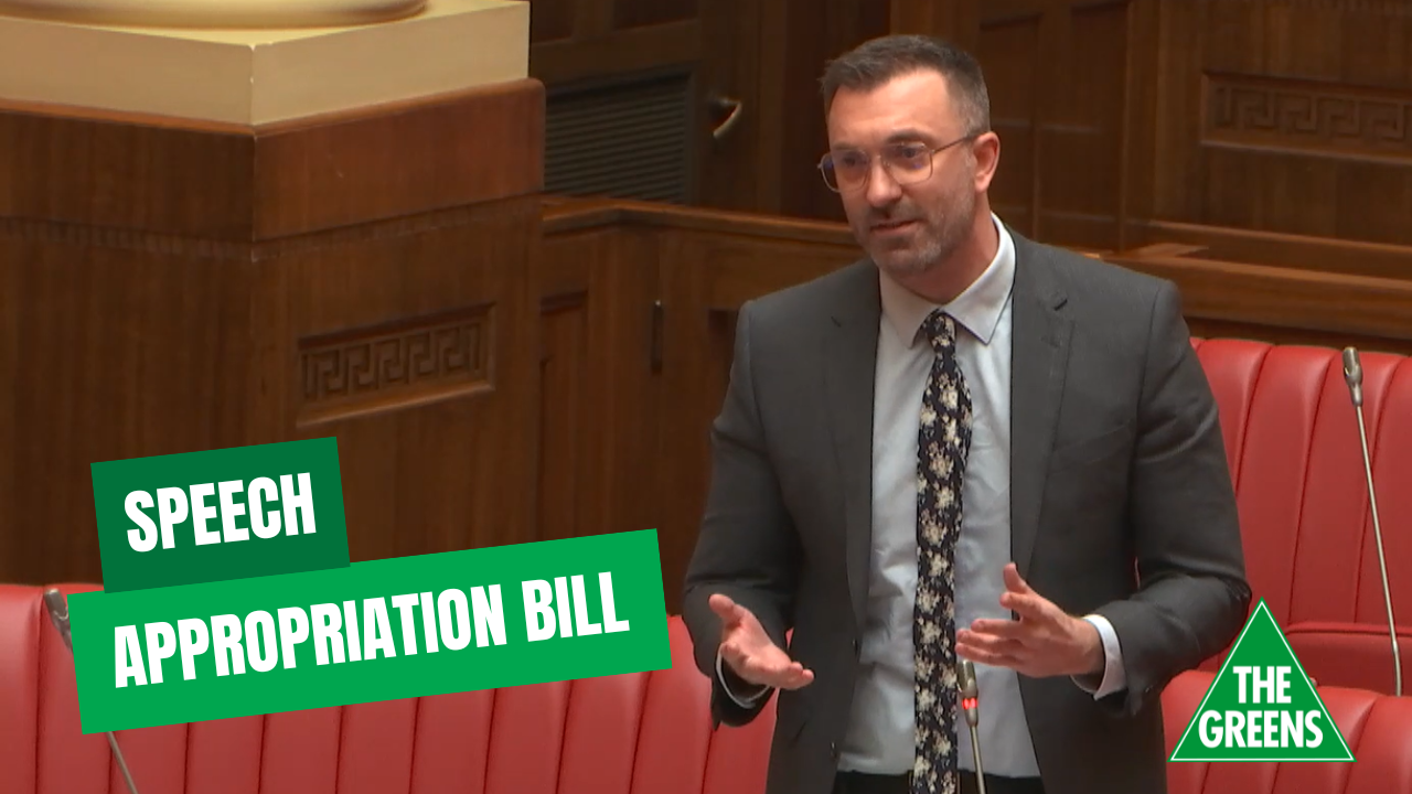 Speech: Appropriation Bill 2024 - Robert Simms MLC