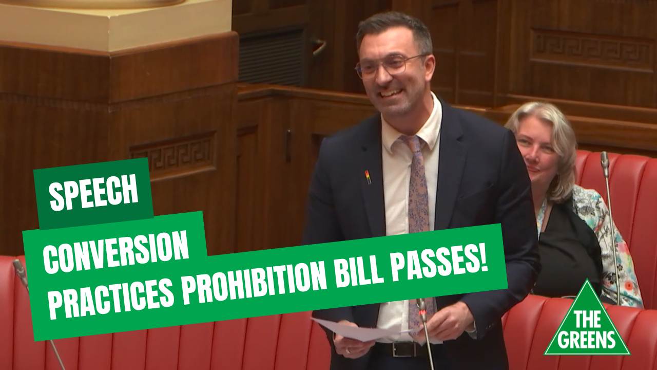 Speech: Conversion Practices Prohibition Bill - Robert Simms MLC