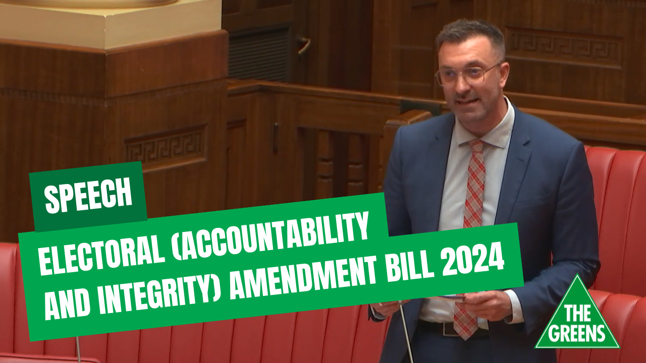 Speech: Electoral (Accountability and Integrity) Amendment Bill 2024 ...