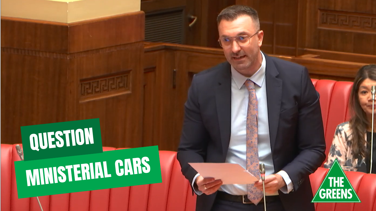 Question: Ministerial Cars - Robert Simms MLC
