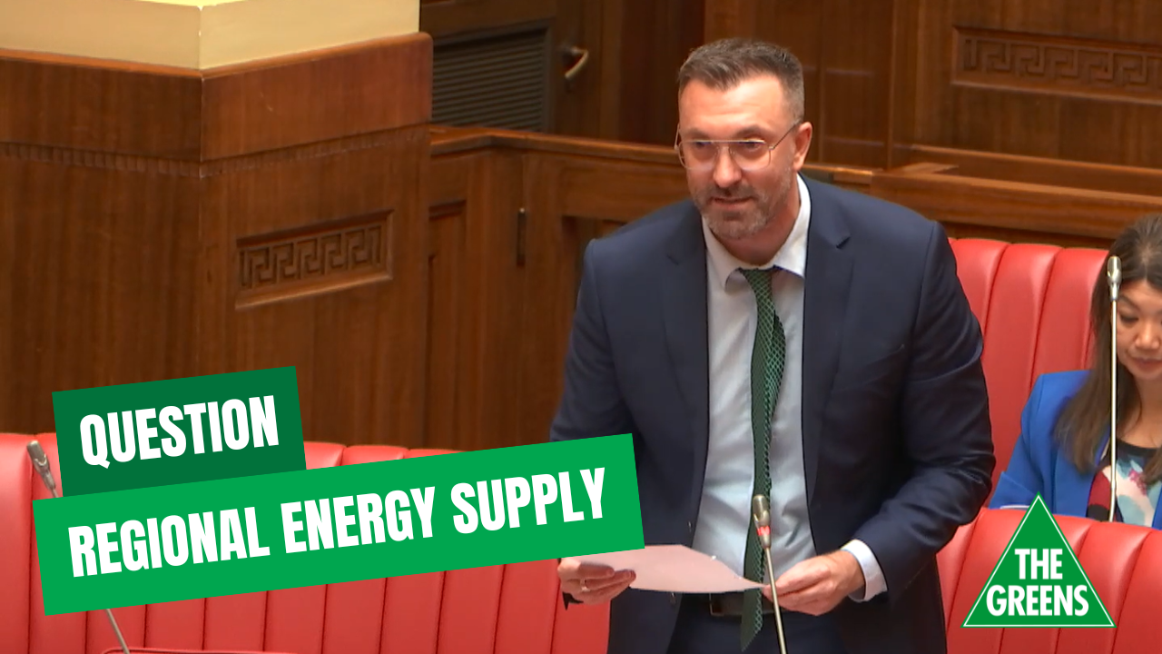 Question: Regional Energy Supply - Robert Simms MLC