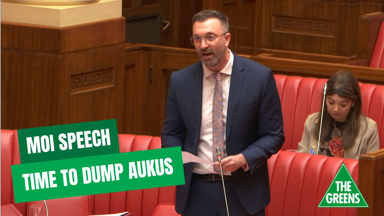 Speech: AUKUS Deal - Robert Simms MLC