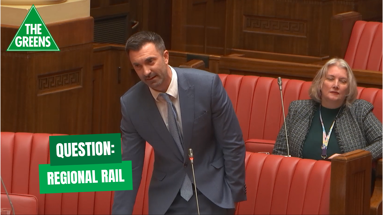 Question: Regional Rail - Robert Simms MLC