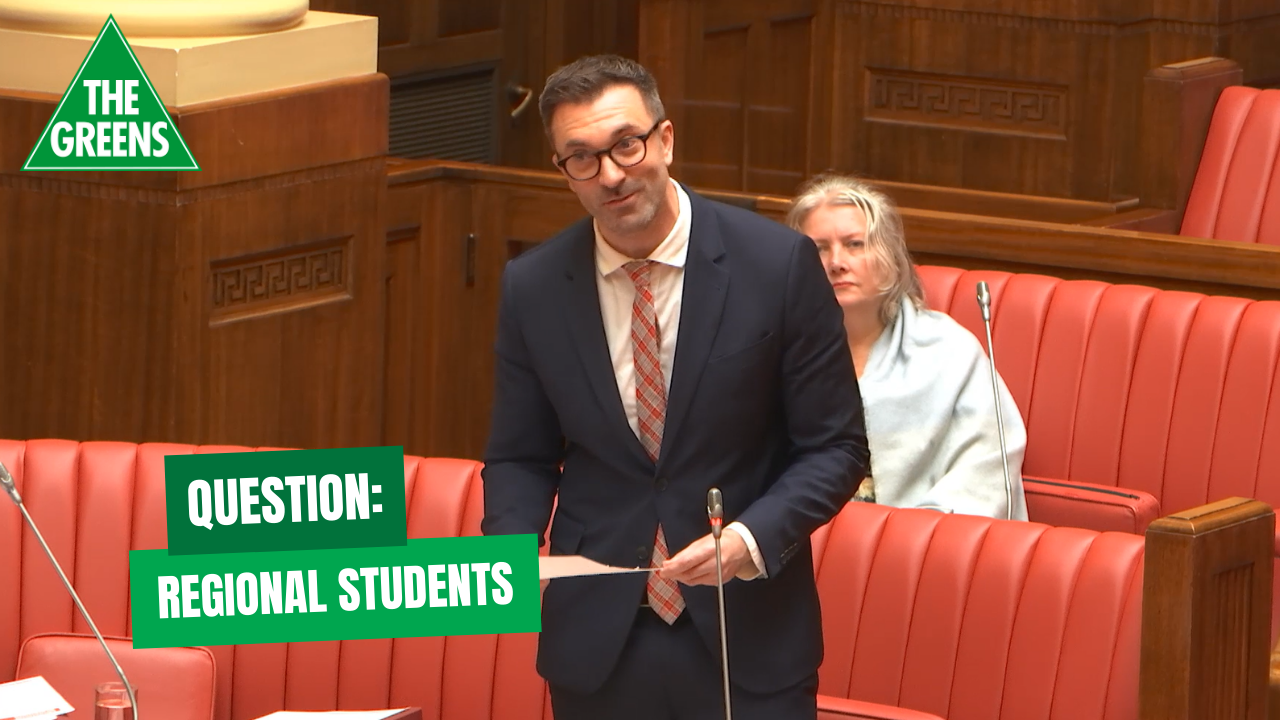 Question: Regional Students - Robert Simms MLC