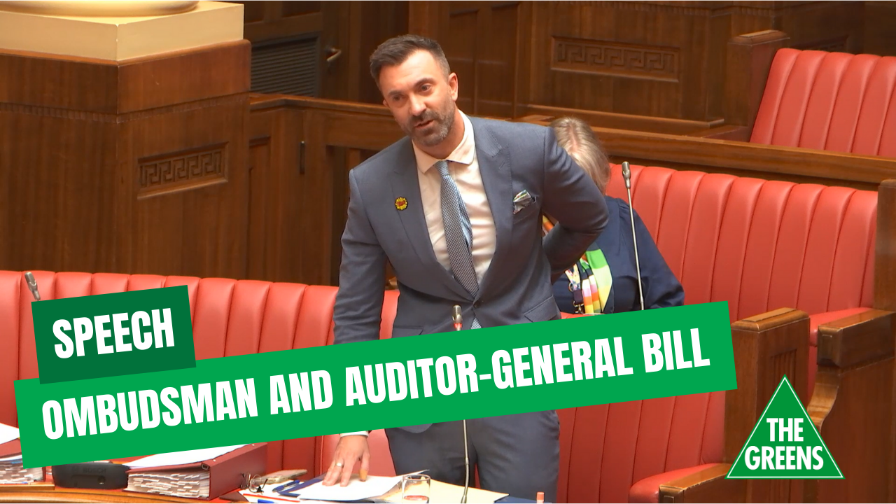 Ombudsman And Auditor-General Bill - Robert Simms MLC