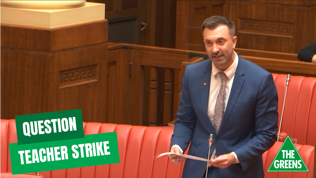 Question: Teacher Strike - Robert Simms MLC