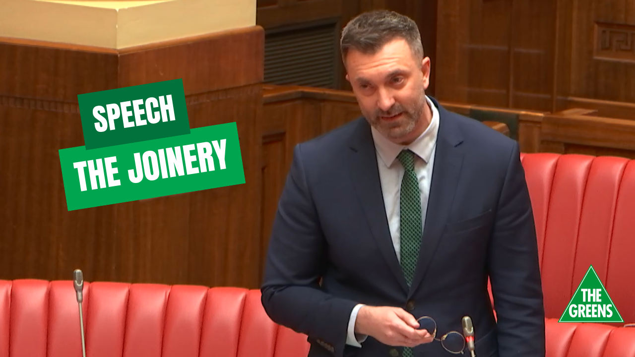 Speech: The Joinery - Robert Simms MLC