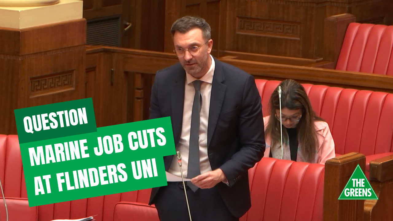 Question: Marine Job Cuts at Flinders University - Robert Simms MLC