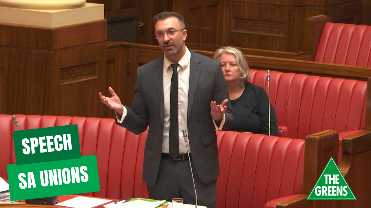 SA Unions Motion - Robert Simms MLC
