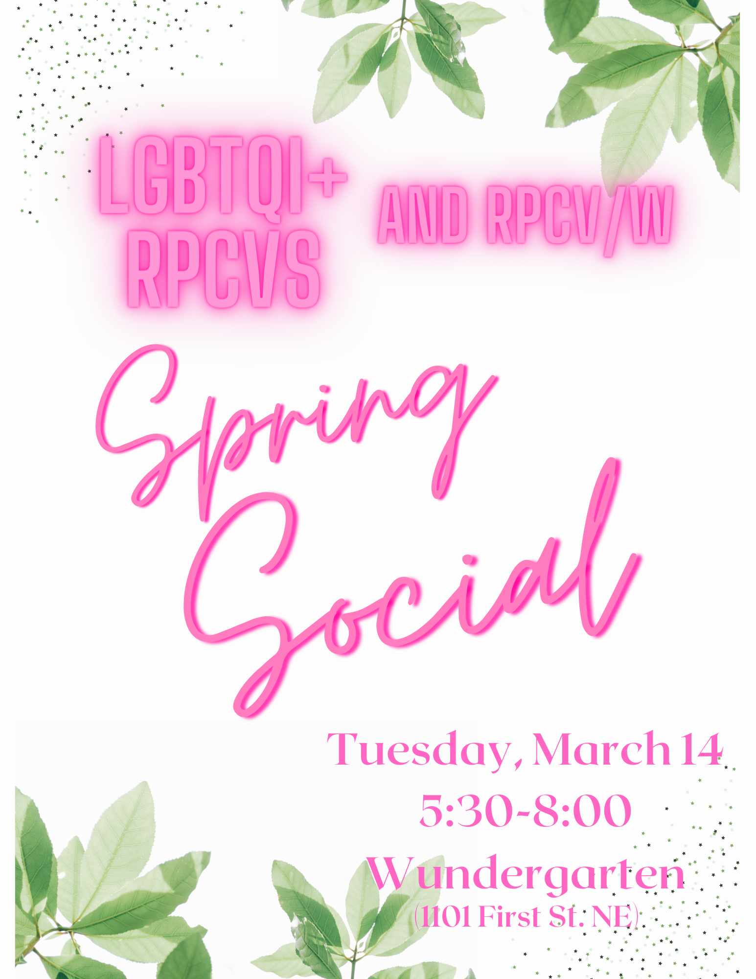 LGBTQI+ RPCV Spring Social - RPCV/W