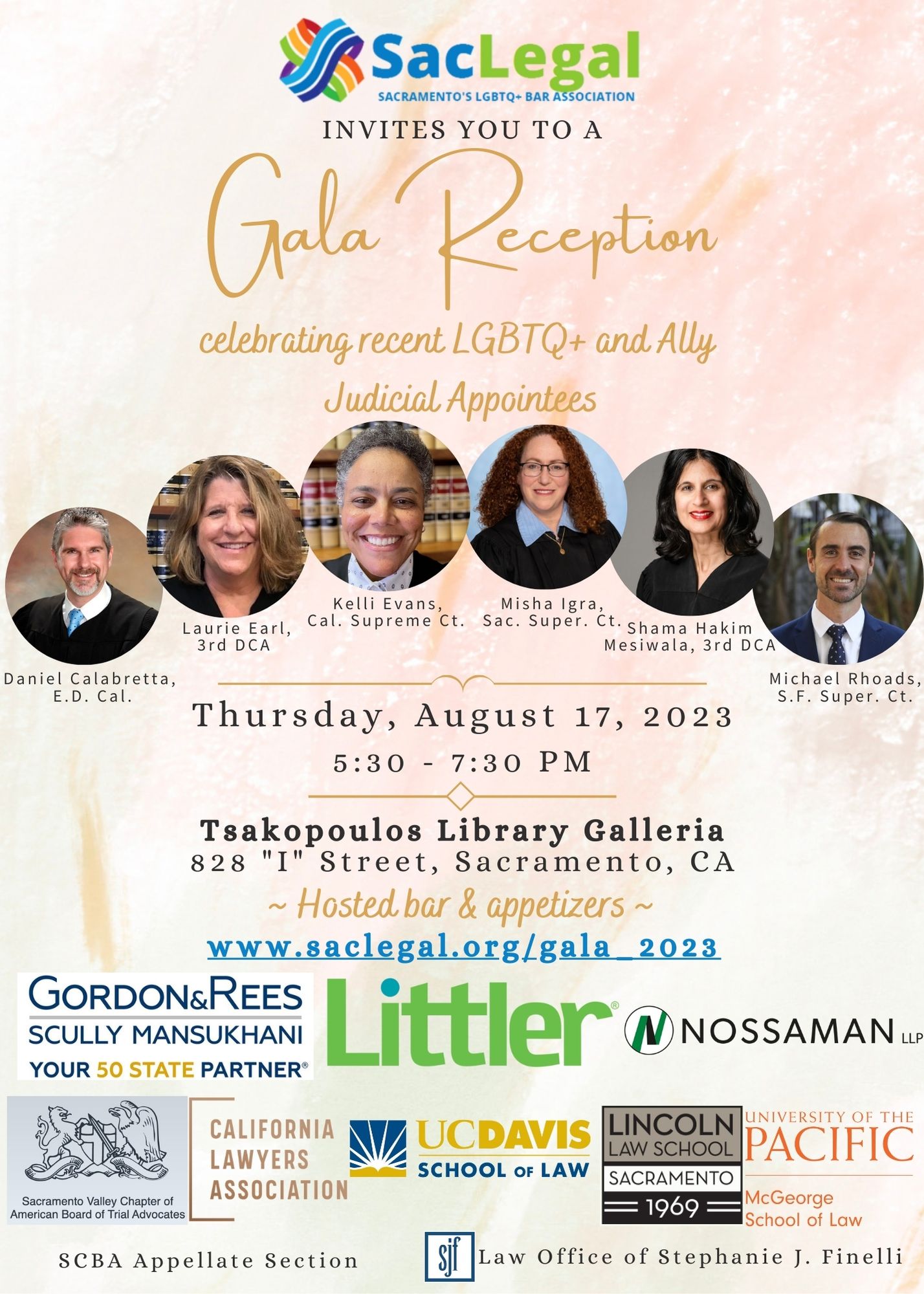 Gala Reception - SacLegal