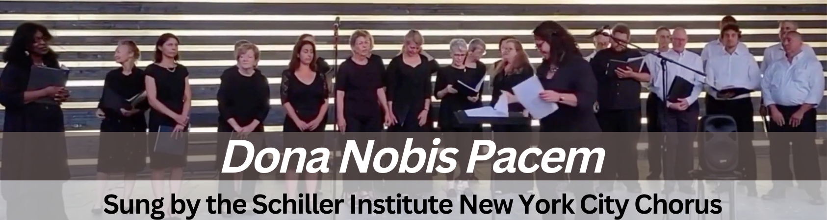 Vigil: Dona Nobis Pacem - Schiller Institute (EN)
