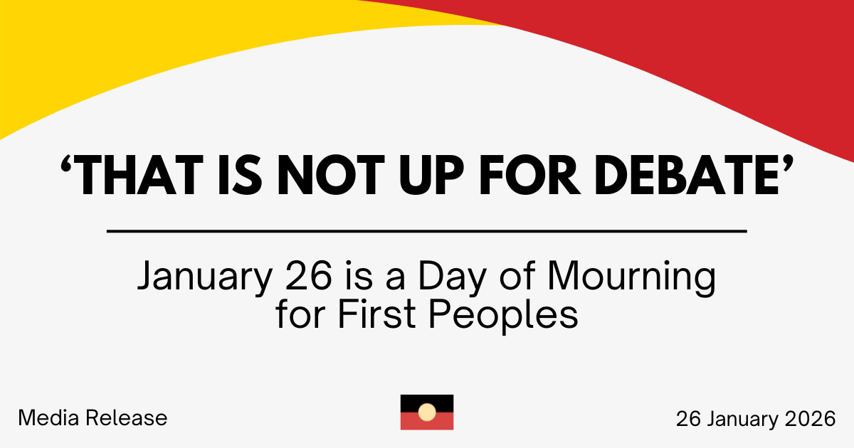 January 26 is a Day of Mourning - Senator Lidia Thorpe