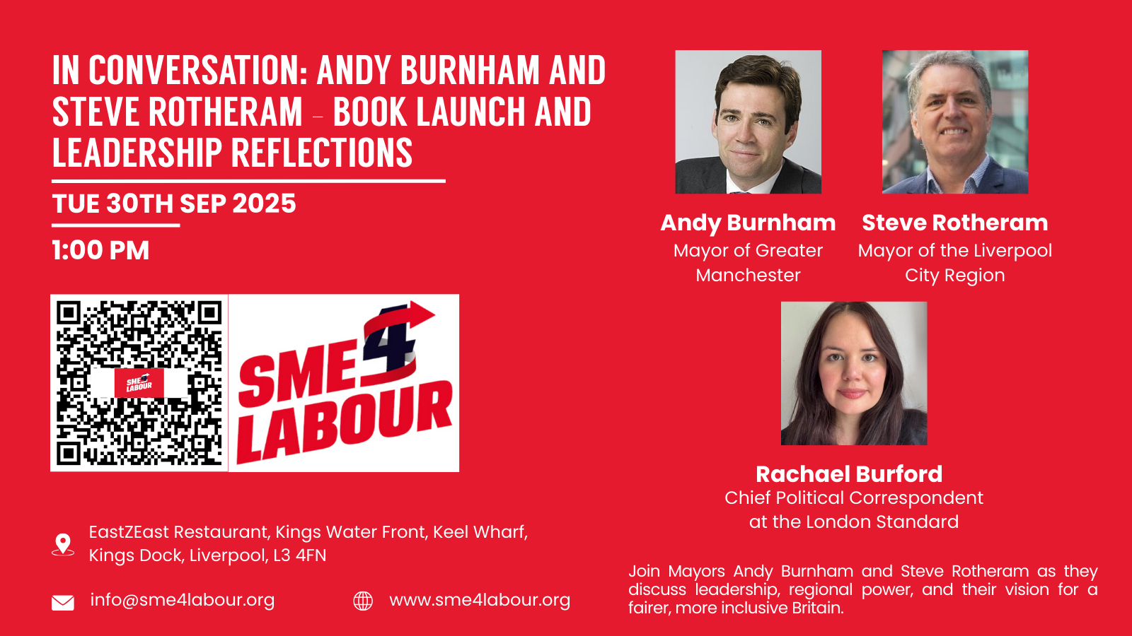 Book signing with Andy Burnham and Steve Rotheram