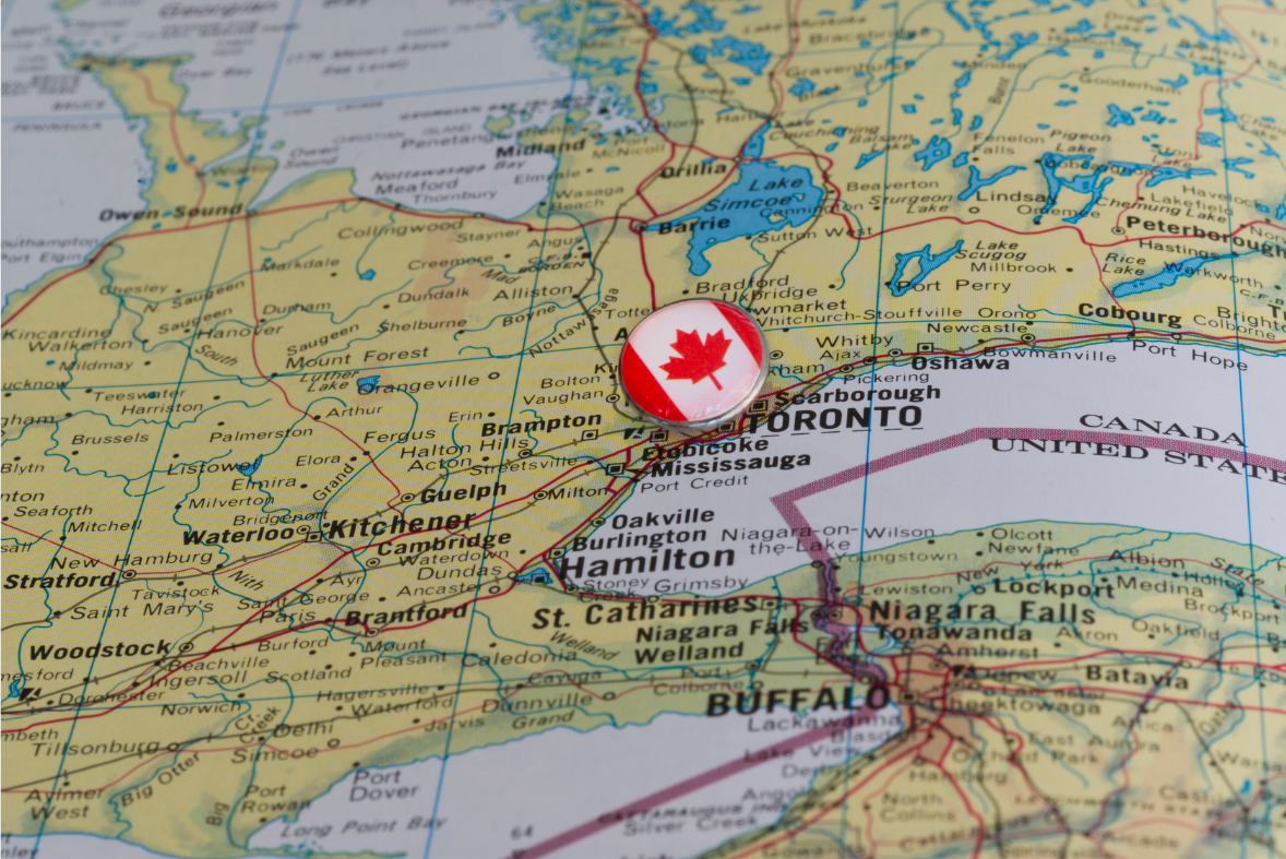 Urban Planning Map Of Toronto Canada