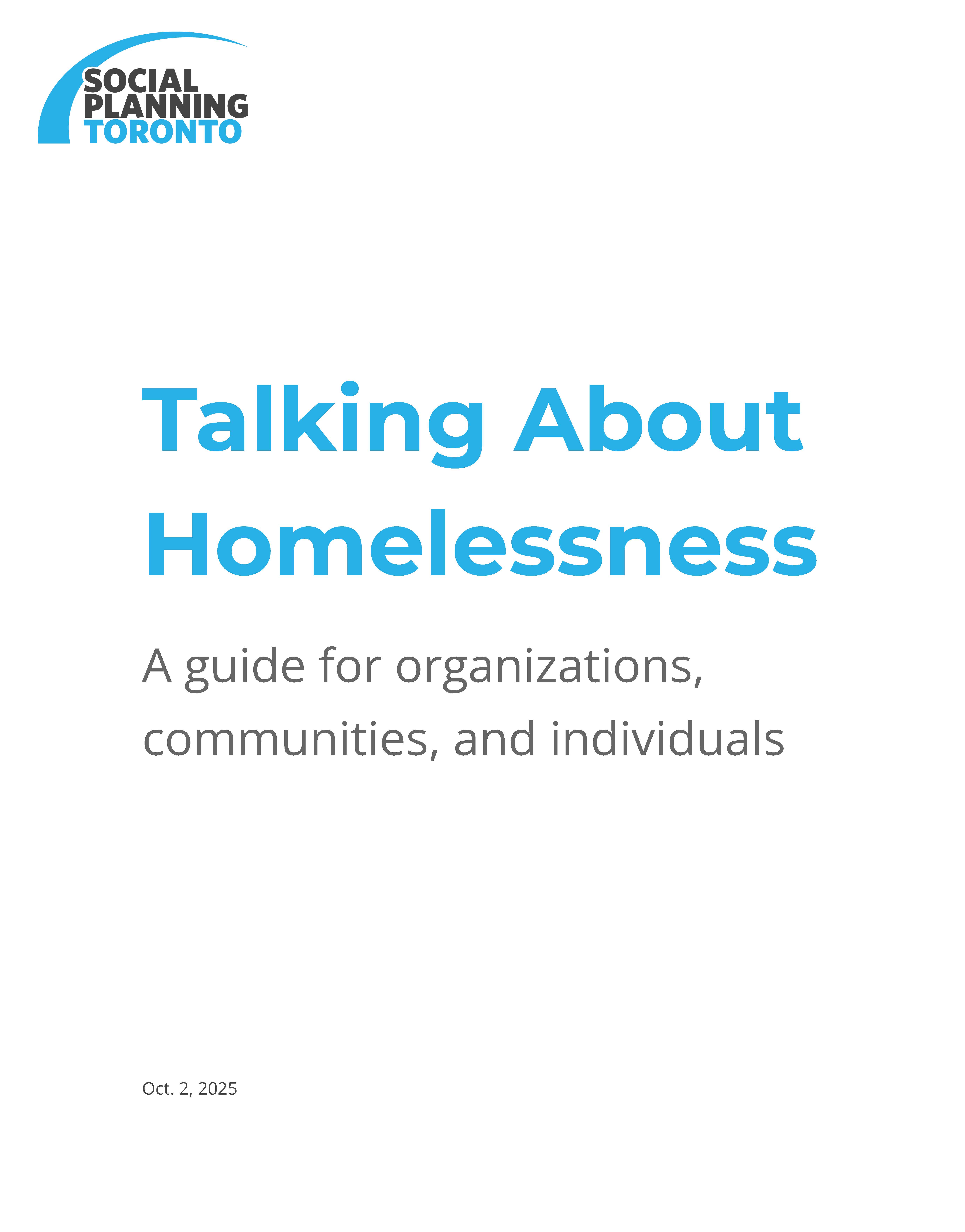 Talking About Homelessness: A Guide for Organizations, Communities, and ...