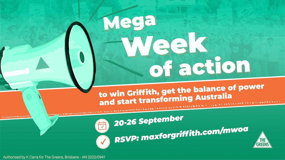 Mega Week of Action to Win Griffith - Max Chandler-Mather