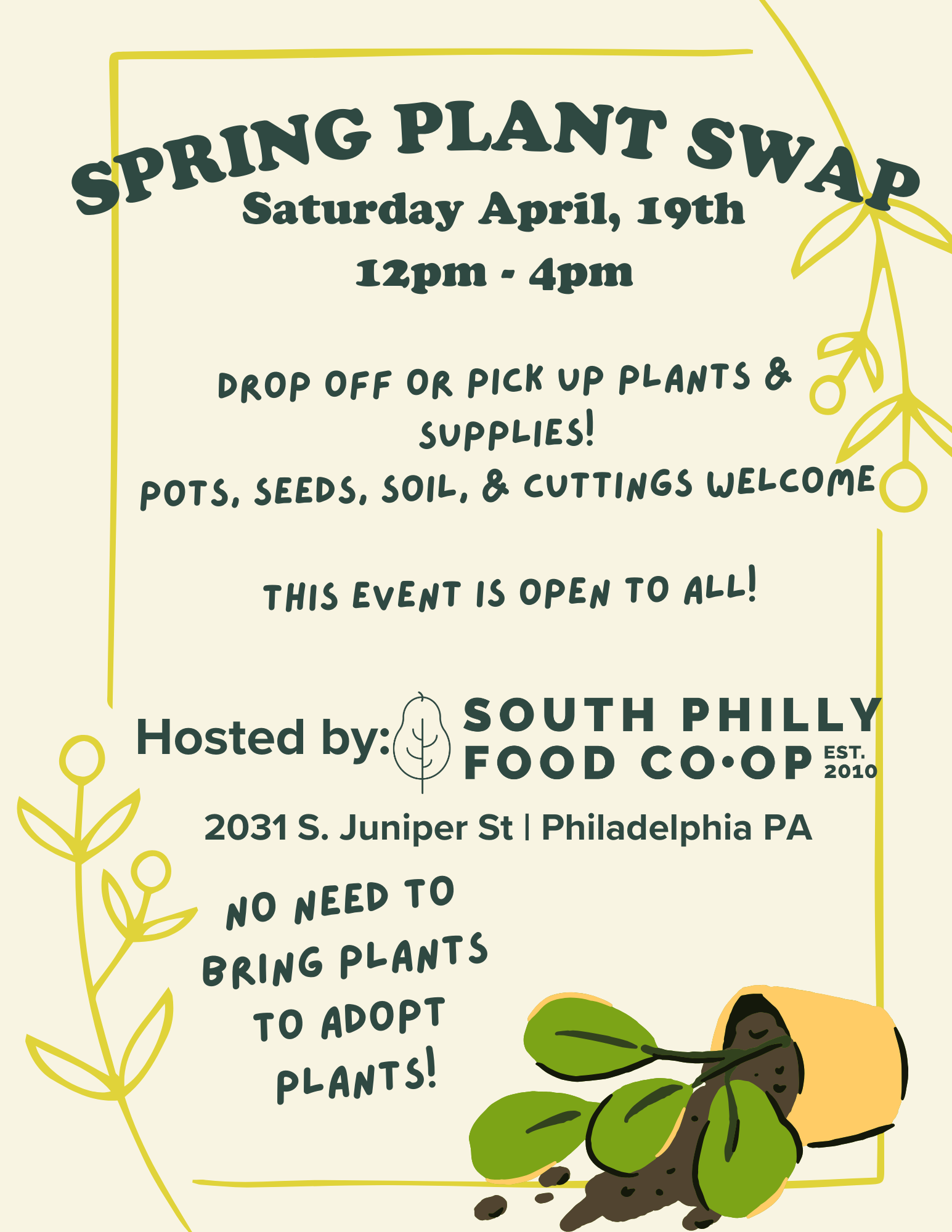 Spring Plant Swap - South Philly Food Co-op