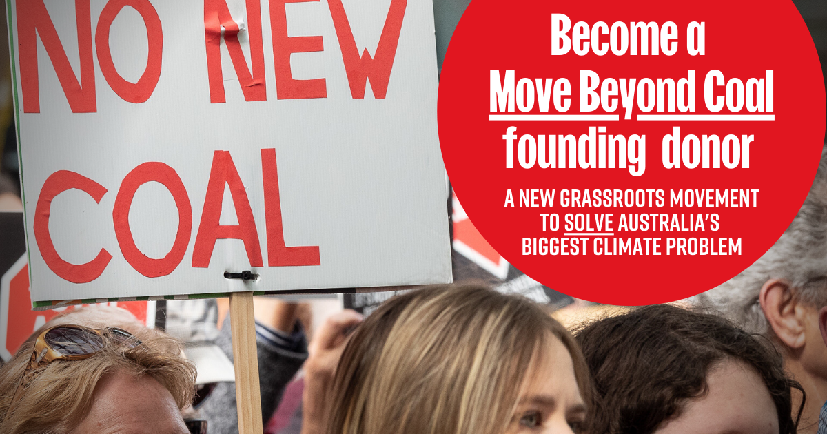 Become a Move Beyond Coal Founding Donor - Stop Adani