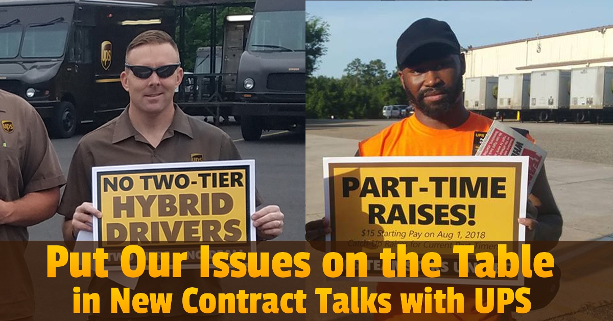 UPSers Demand Issues Get Addressed When Contract Talks Resume - UPS ...