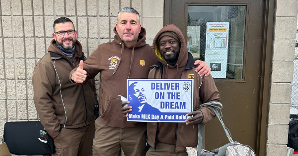UPS Teamsters Mobilize to Honor MLK Day