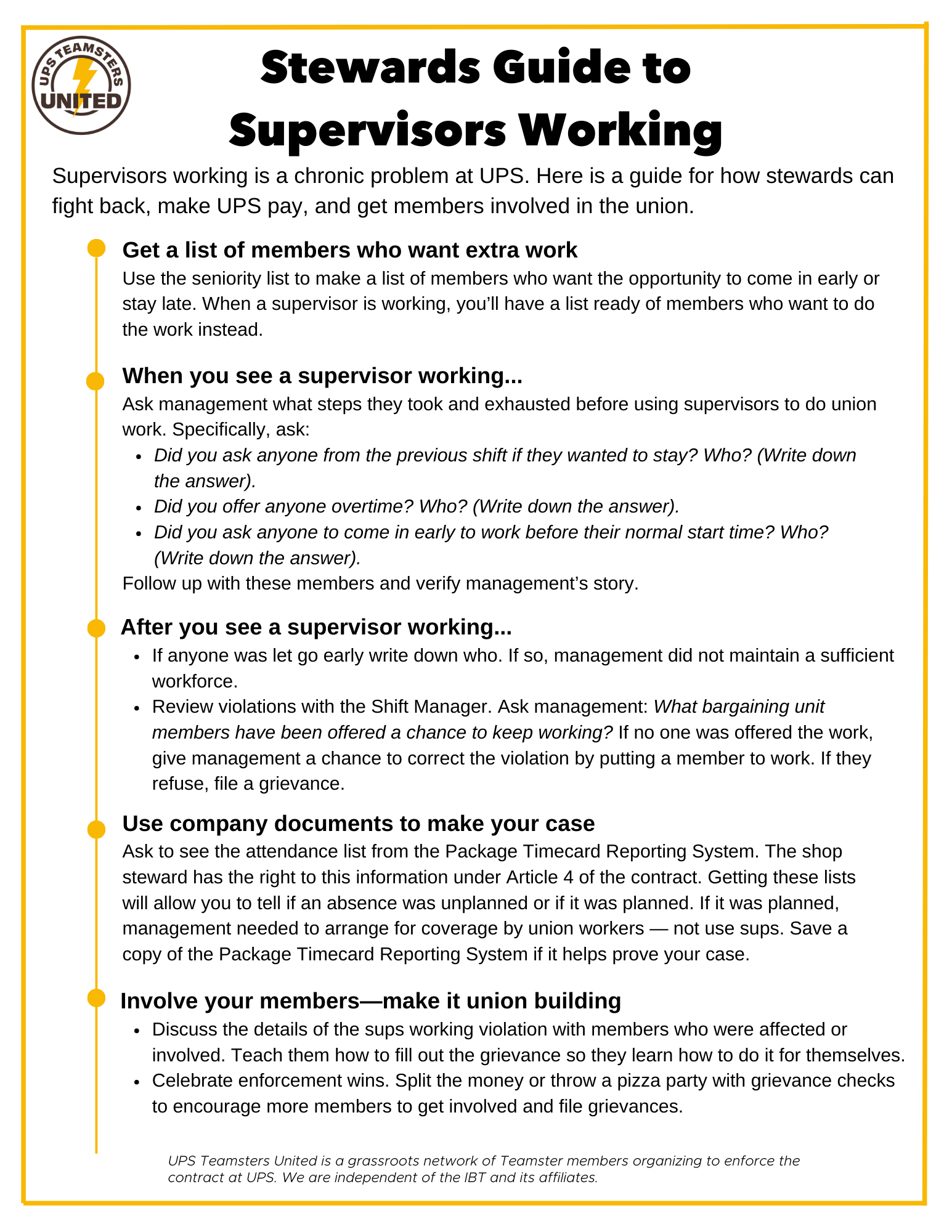 Supervisors Working Toolkit - UPS Teamsters United (New)