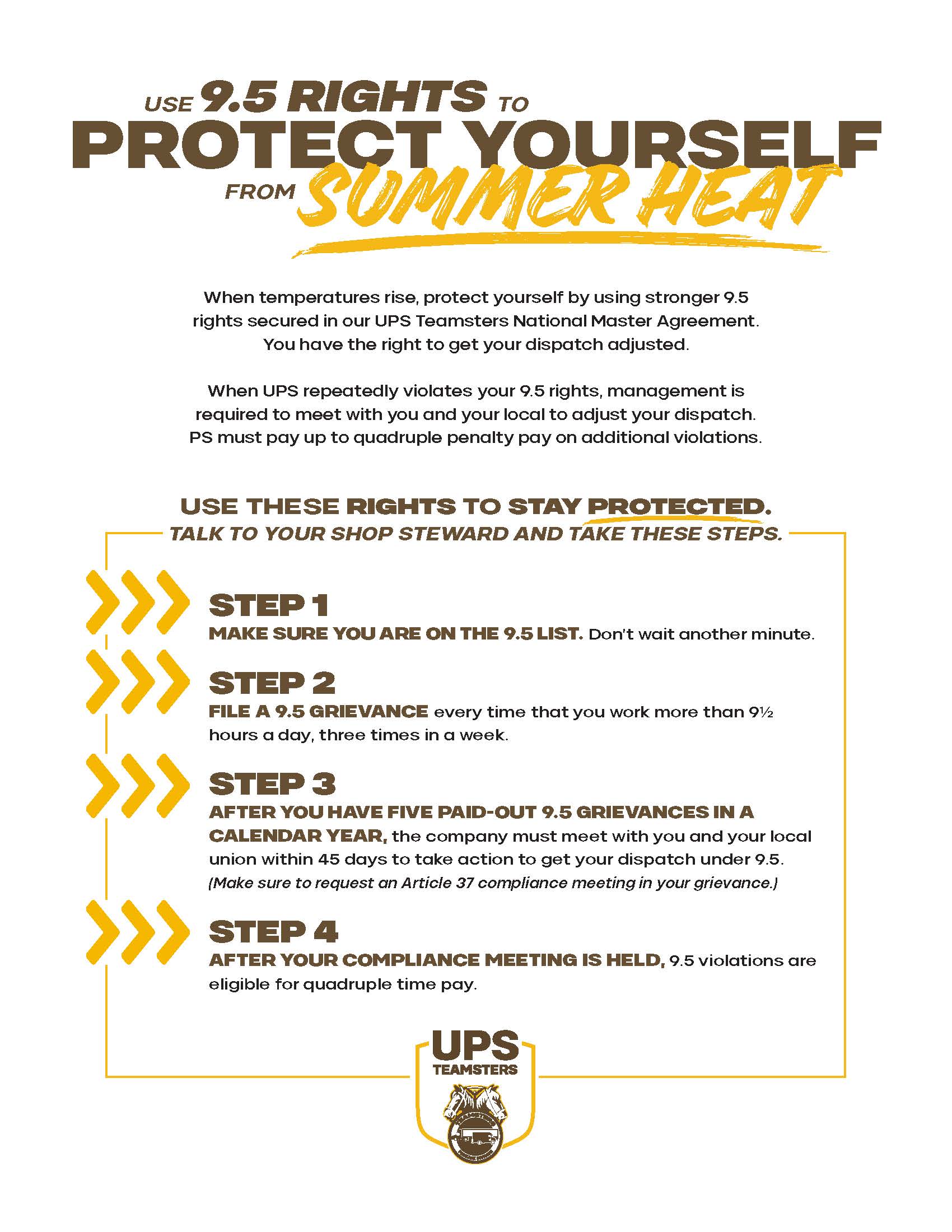 Toolkit: Heat Safety Rights at UPS