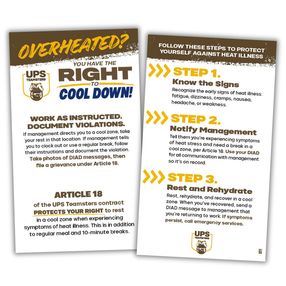 Toolkit: Heat Safety Rights at UPS