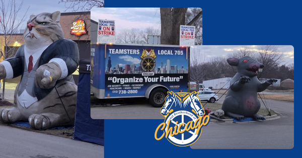 Teamsters Local 705 Members On Strike at Lucky Energy