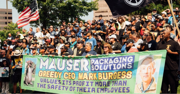 Over 500 Striking Mauser Workers and Allies Rally at Company Headquarters