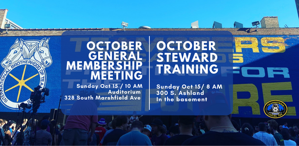 October General Meeting & Stewards Training