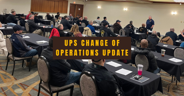 UPS Change of Operations Update