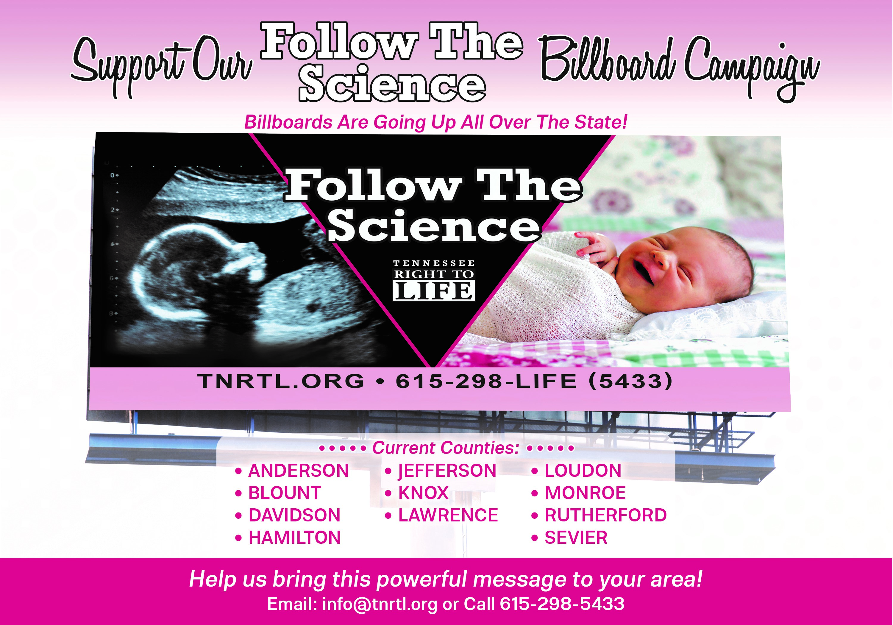Pro-Life Billboard Campaign - Tennessee Right to Life
