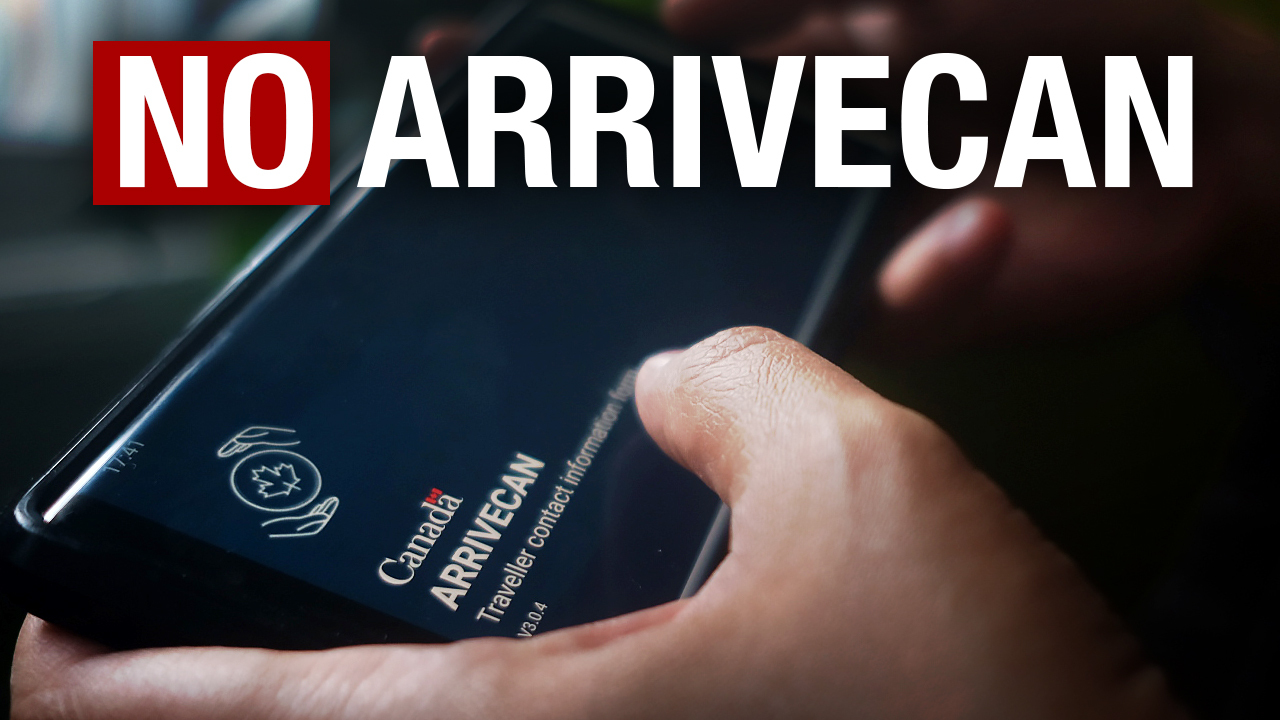 arrivecan app campaign redirect - Rebel News