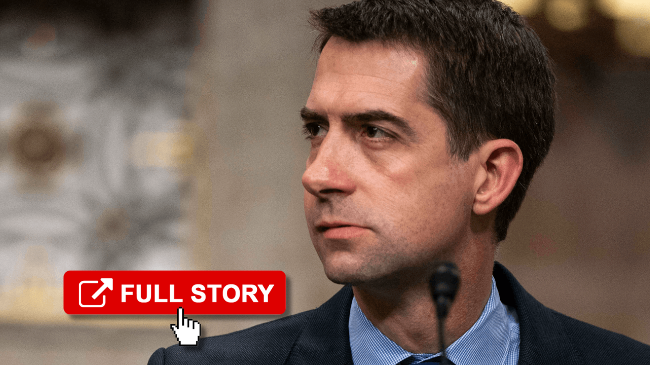 Sen Tom Cotton Accuses Biden Of A De Facto Arms Embargo On Israel