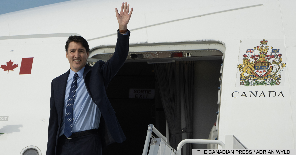 Climate hypocrite Trudeau burns 18,000 litres of jet fuel on farewell ...