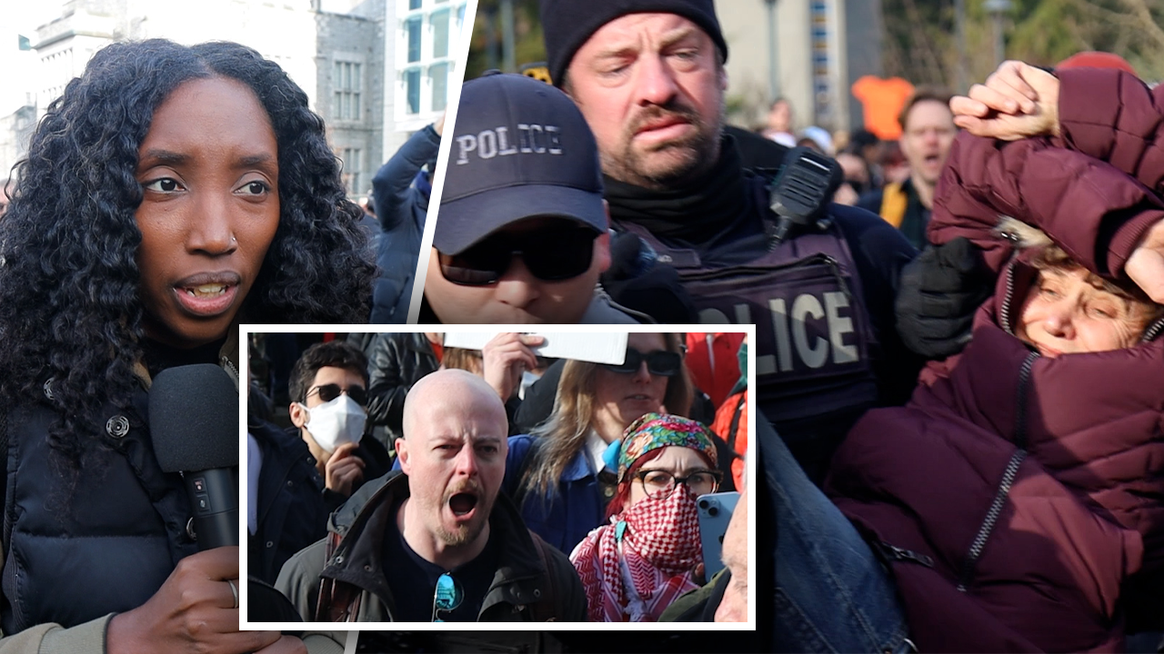 Free speech under siege at UBC as angry protesters block debate on ...
