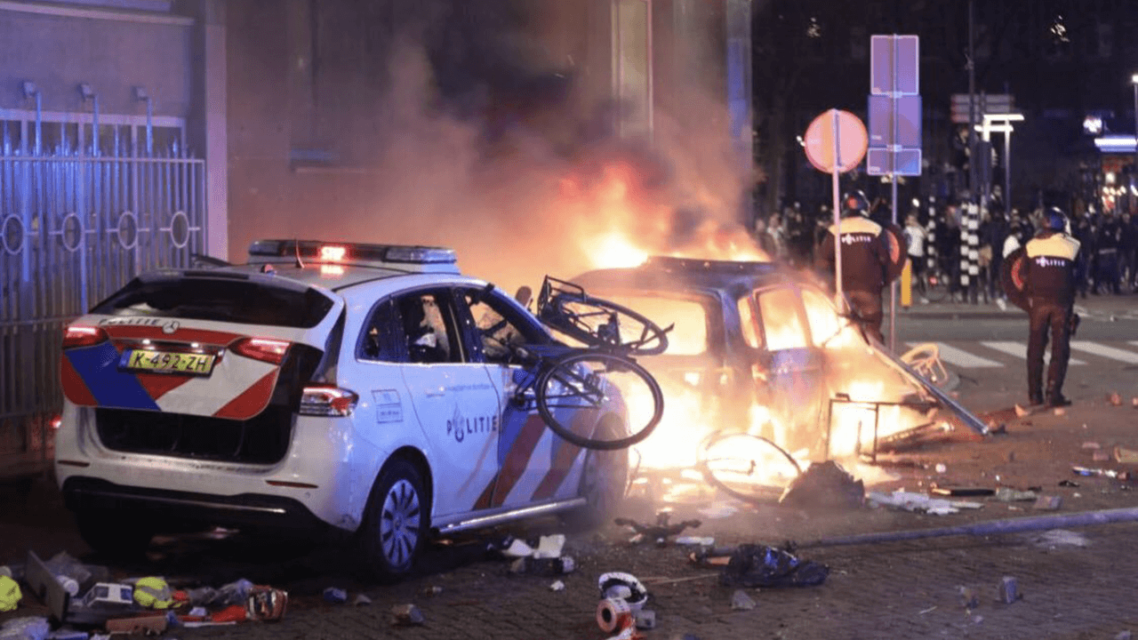Riot breaks out in Netherlands after government unveils plan to bar ...