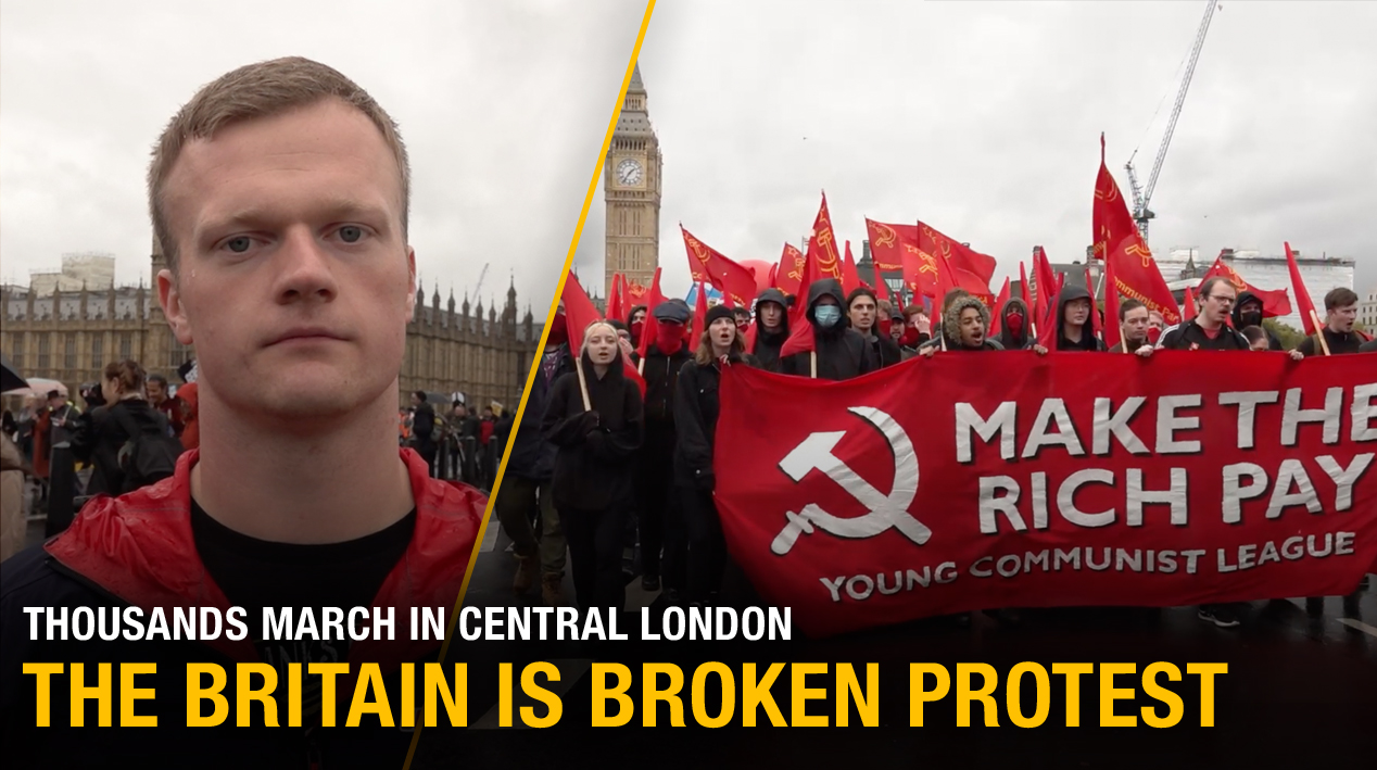 Britain is Broken protest London - Rebel News