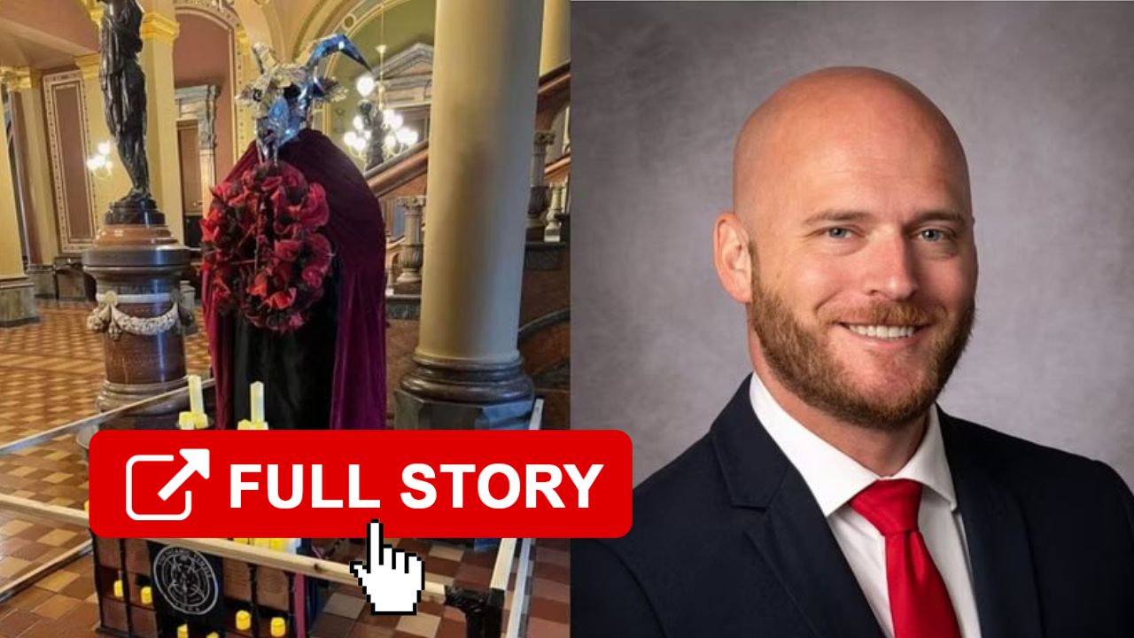 Shared post - Navy veteran charged with hate crime for damaging Satanic statue in Iowa capitol