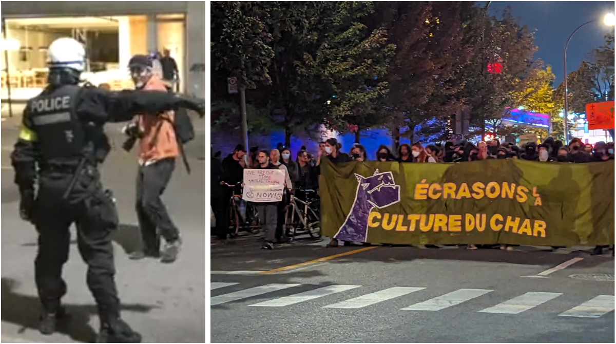 Radical environmentalists hold 'anti-car culture' rally in Montreal ...